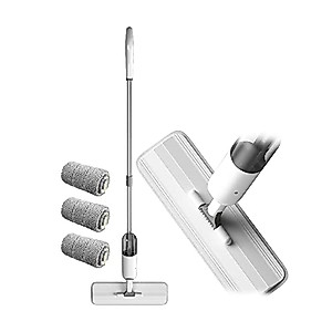 XIXIAN Spray Floor Mop for Floor Cleaning Microfiber Floor Mop Dry Wet Mop 350mL Bottle Dust Cleaning Mop Hardwood Wood Floor Cleaner Mop 360 Rotate Dry Wet Mop