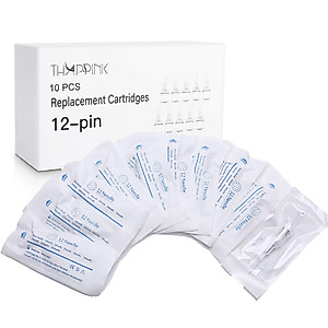 THAPPINK 12 Pins Replacement Cartridges 10Pcs