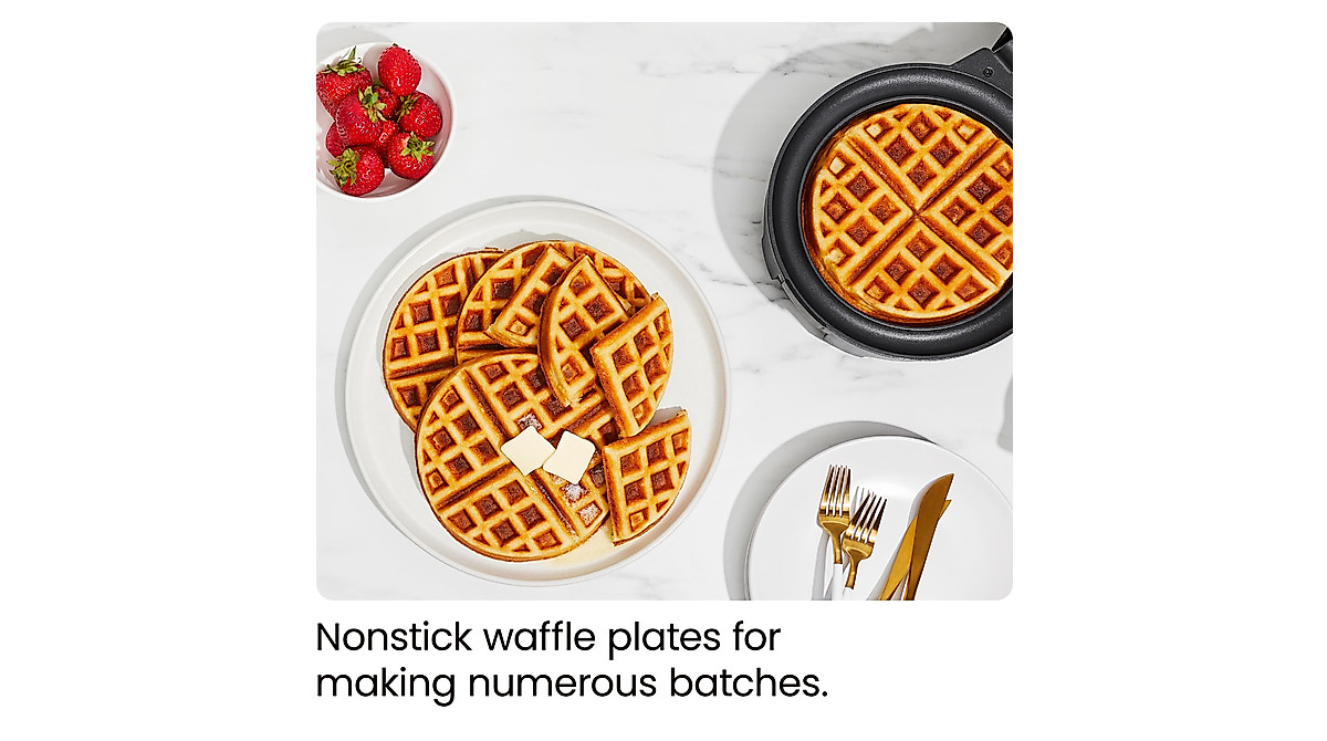 Chefman Anti-Overflow Waffle Maker - Mess-Free Cooking