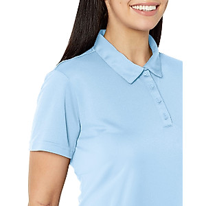 adidas Women's Performance Primegreen Polo Shirt, Clear Sky, Small