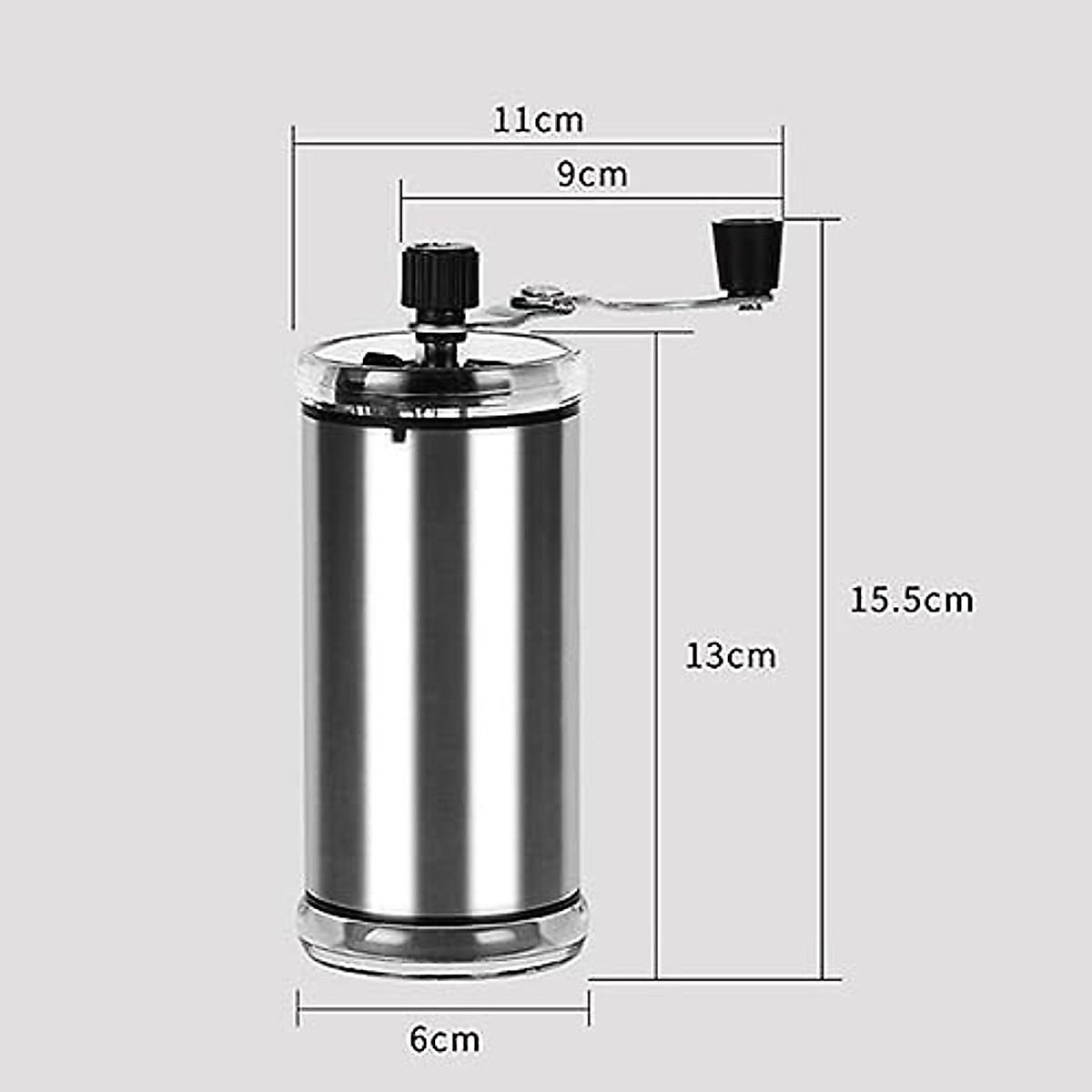 Bothyi Manual Coffee Grinder Ceramics Burr Coffee Lover Gift Adjustable Coarseness Handheld Portable Hand Coffee Mill for Kitchen Camping Espresso