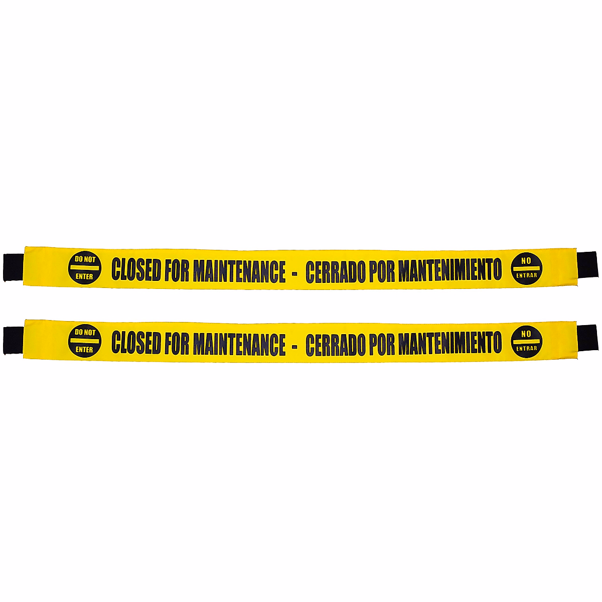 Dart's Goods Closed for Maintenance Sign with Magnetic Ends (2 Pack) English & Spanish Nylon Bathroom Door Signs!