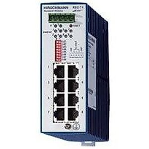 HIRSCHMANN 943 686-003 - 8 Ports Industrial Entry-Level Unmanaged DIN Rail Switch, with 8X 10/100BASE-TX