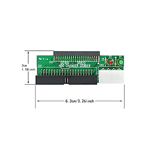 SinLoon 2.5 to 3.5 IDE Adapter,2.5 Inch 44 Pin Hard Disk Drive Laptop IDE to 40 Pin 3.5 Inch Desktop PC PATA Port Converter Card Adapter(IDE 2.5 to 3.5)