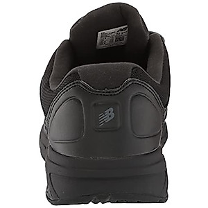 New Balance Men's 813 V1 Hook and Loop Walking Shoe, Black, 10 X-Wide