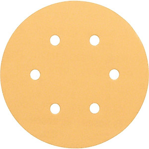 Bosch 2608607838 Sanding Disc Wood Velcro, 6 Hole, 150mm Ø, 180 Grit, Blue