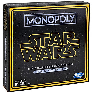 Monopoly: Star Wars Complete Saga Edition Board Game for Kids Ages 8 & Up