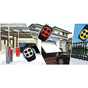 XIHADA Universal Garage Door Opener Remote Universal Gate Remote Control Homelink Key Fob Cloning Programmable Learning 4-Buttons Multi Frequency 280MHZ-868MHZ (1 PC, White 3)