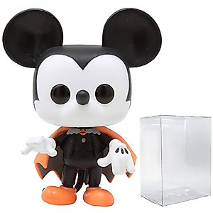 POP Disney: Halloween - Spooky Mickey Mouse Funko Pop! Vinyl Figure (Bundled with Compatible Pop Box Protector Case) Multicolor 3.75 inches