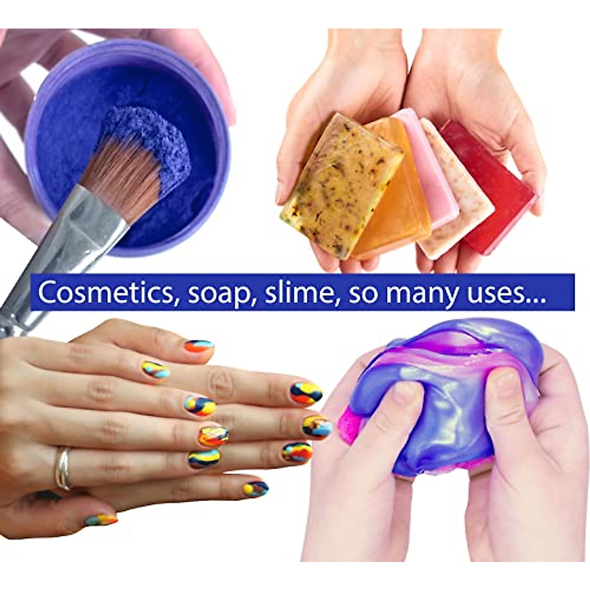 Magical Mica Pigment Powder for Resin - 12 Box Set - Non Toxic - Multi Use - Super Lustrous - Finely Ground Powder - Use in Resin, Slime, soap dye, Cosmetics (10g each12pk)