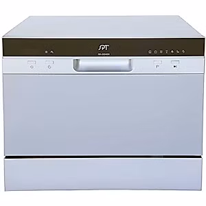 SPT SD-2224DS Countertop Dishwasher with Delay Start & LED, Silver
