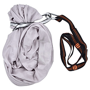 FTVOGUE Aerial Yoga Hammock 39.4 x 110.2inch Breathable Relieve Pain Children's Elastic Hammock for Yoga Children Use Yoga Inversion Exercises(Grey)