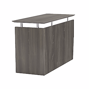Safco Products Mayline MNRTLGS Medina 48-1/2"W Non-Handed Return for use with Desks, Sold Separately, Gray Steel Laminate