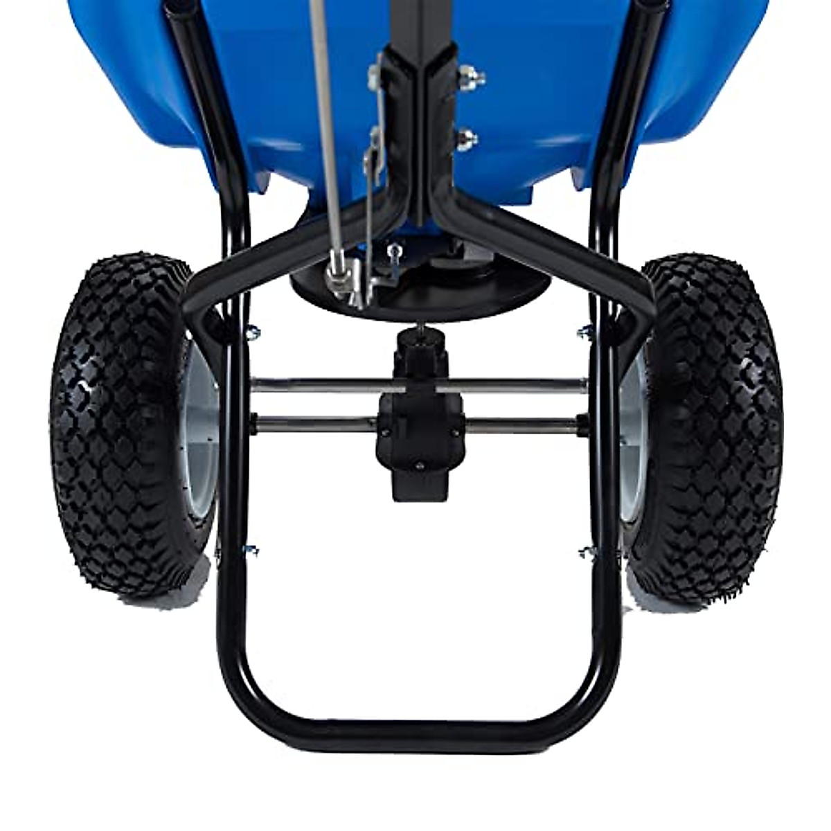 EarthWay Polar Tech 65 LB (29 KG) Professional Ice Melt Broadcast Walk Behind Spreader with 13" Pneumatic Tires, Adjustable Handle, and Solid Linkage Control