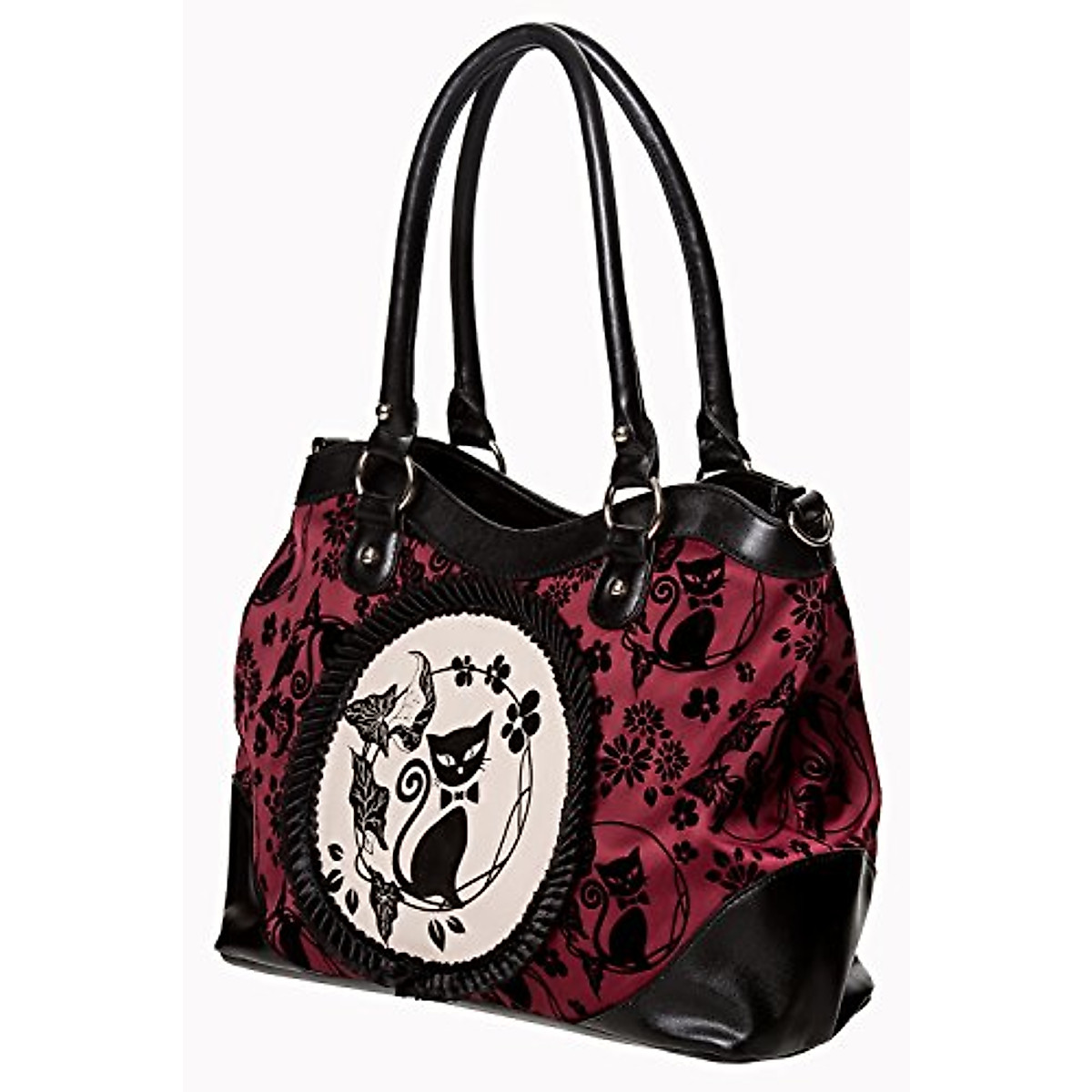 Lost Queen Women's Purse Handbag Shoulder Bag | Gothic Dark Goth Victorian (Call of the Phoenix Burgundy)