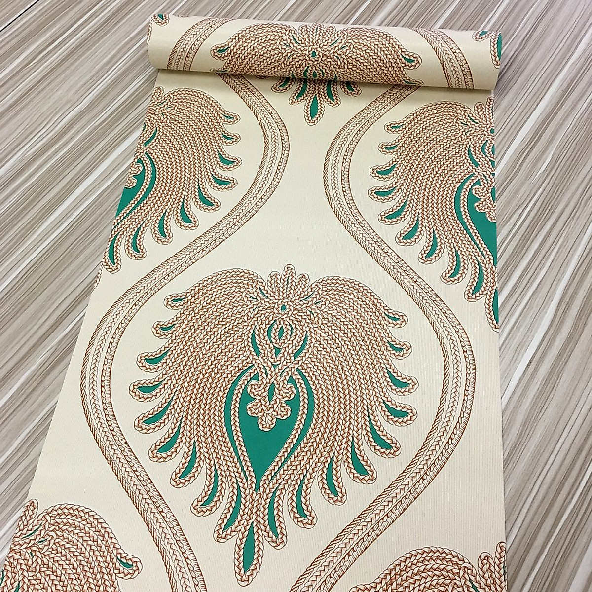 Yifely Retro Beige Furniture Paper Self-Adhesive Shelf Drawer Liner Countertop Locker Decor Sticker 17.7 Inch by 9.8 Feet