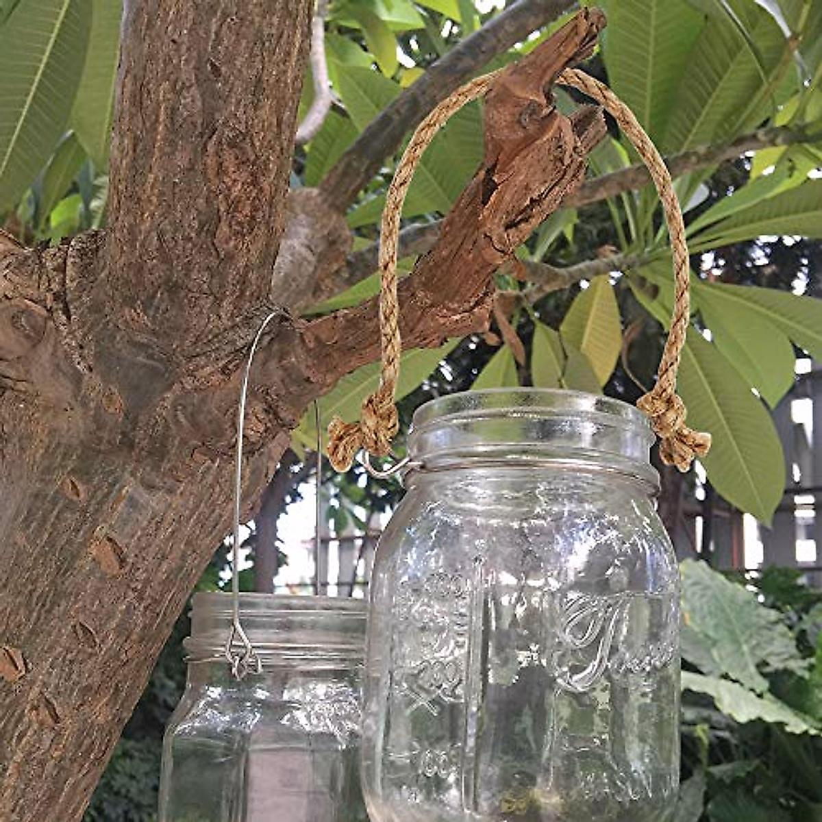 NEXXXI 20 Pack Stainless Steel Wire Handles, Burlap Wire Hangers for Regular Mouth Mason, Ball, Canning Jars, Twine and Metal Handles