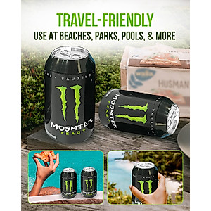 BeerSkin Skywin Silicone Can Sleeve, 3 Pack 12 oz (355 ml) Soda Can Sleeve, Disguises Can as Soda (Black)