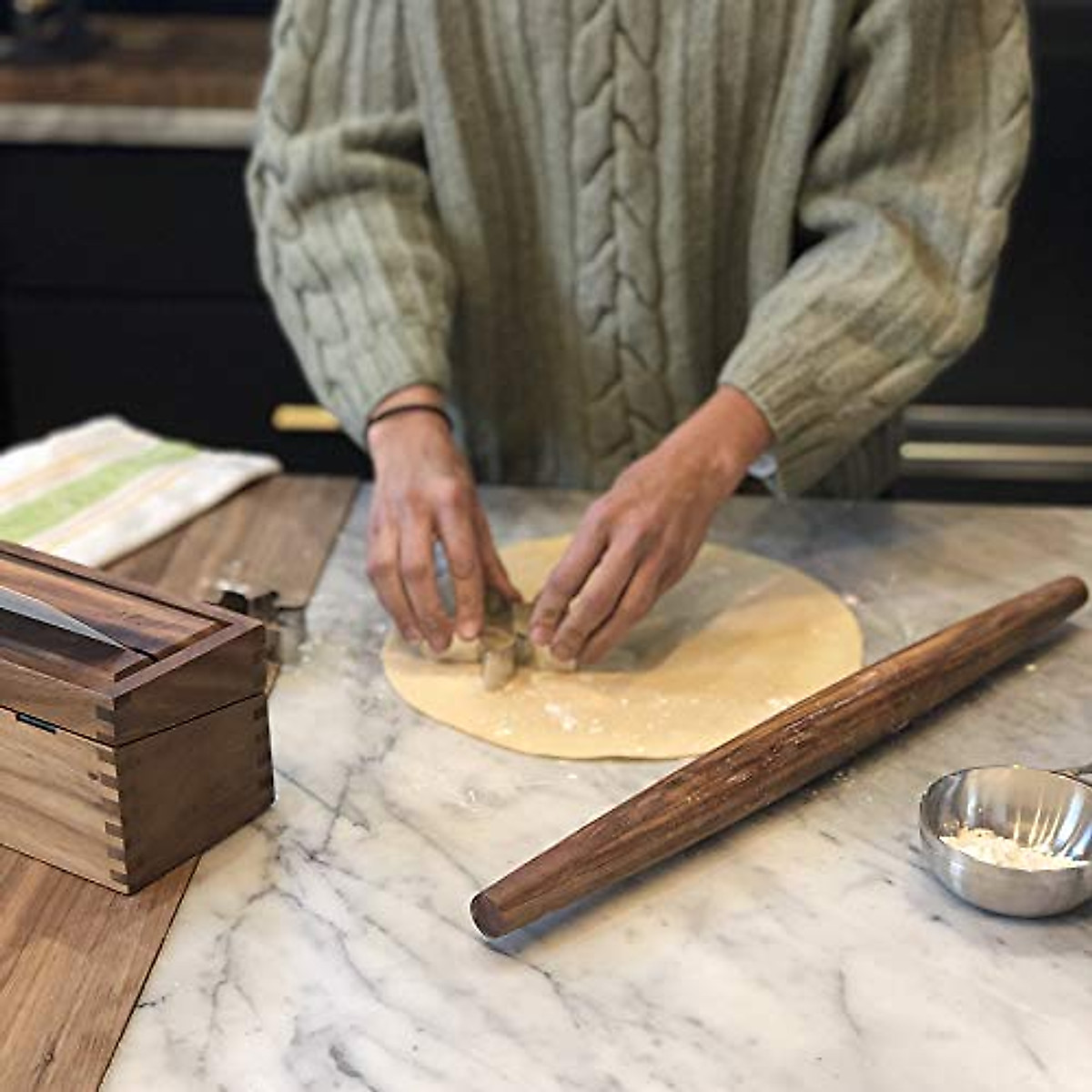 Ironwood Gourmet Acacia Wood French Rolling Pin, 20-inches, Brown