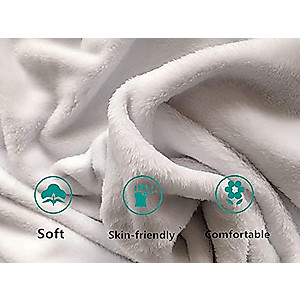 SHUIHAN Mushroom Blanket for Kids Adults Lightweight Flannel Throw Blanket for Sofa Couch Living Room Bed Gift Ultra Soft Summer Blanket, Air Conditioner Blanket (60''x80'')