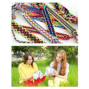 Caydo 313 PCS Box Embroidery Kit with Organizer, 216 Color Threads, 4 Aida Cloth, 6 Embroidery Hoops, Cross Stitch Tools and Instructions for Adults Beginners Christmas Gift