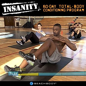 INSANITY Base Kit - DVD Workout, 60 Day Total Body Conditioning Program, Home Gym Bodyweight Exercise Program, No Workout Equipment Needed, Nutrition Guide Included, 10 DVDs