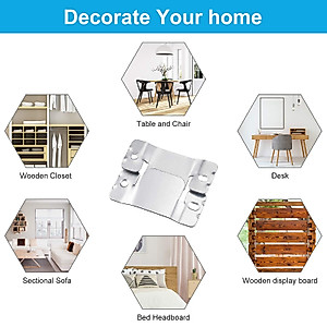 earthgadgets 4 Sets Sectional Couch Connectors Furnitures for Small Sofa and Sectionals, Sectional Sofa Connectors with Screws, Modular Sofa Connector Brackets Suitable for Small Sectional Couch