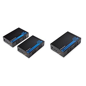 Cable Matters Wall Mount HDMI Extender with TCP/IP Support for 1-to-Many Setup - Up to 300 Feet & Receiver Box for HDMI Extender Over Ethernet Cable