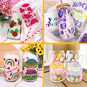 TECKWRAP Permanent Adhesive Vinyl Sheets 12" x 12" 40 Sheets/Pack Assorted Colors for Craft Cutters