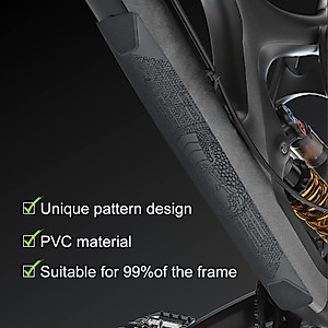 ALI2 Mountain Style Bike Downtube Frame Protector for Bike Road Bike,Black