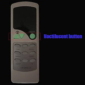 Replacement for DANBY Air Conditioner Remote Control for Model DPA120E1BDB DPA120E1WDB DPA100EAUWDB DPA100EAUBDB DPA120EAUWDB DPA120EAUBDB DPA120HEAUBDB DPA140HEAUBDB DPA140HEBUBDB DPA140HEAUWDB