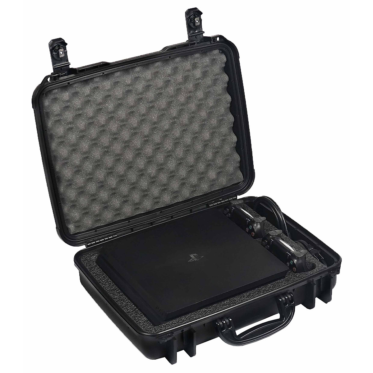 Case Club Waterproof Gaming Travel Case to fit PlayStation 4 Pro in Pre-Cut Foam