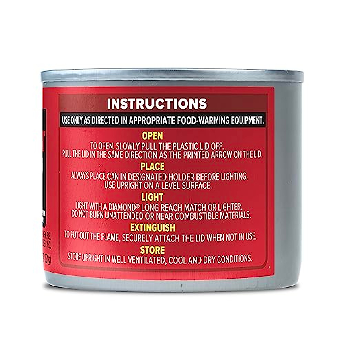 Royal Oak Canned Heat 12 Pack 6 Hour Fuel, Easy Open, Resealable, Non-Drip, for Food, Chafing Dishes, Buffet Burners, Parties, Weddings, BBQs, Small, Red