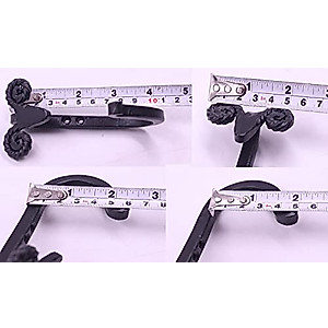 The Metal Magician Sheep Headed Iron Hooks Wall Mount Black Hanger Set of 3 Heavy Duty Towel Holder for Hanging Hats, Coat, Keys, Clothes, Bags Closet Hooks for Bathroom, Kitchen, Entryway