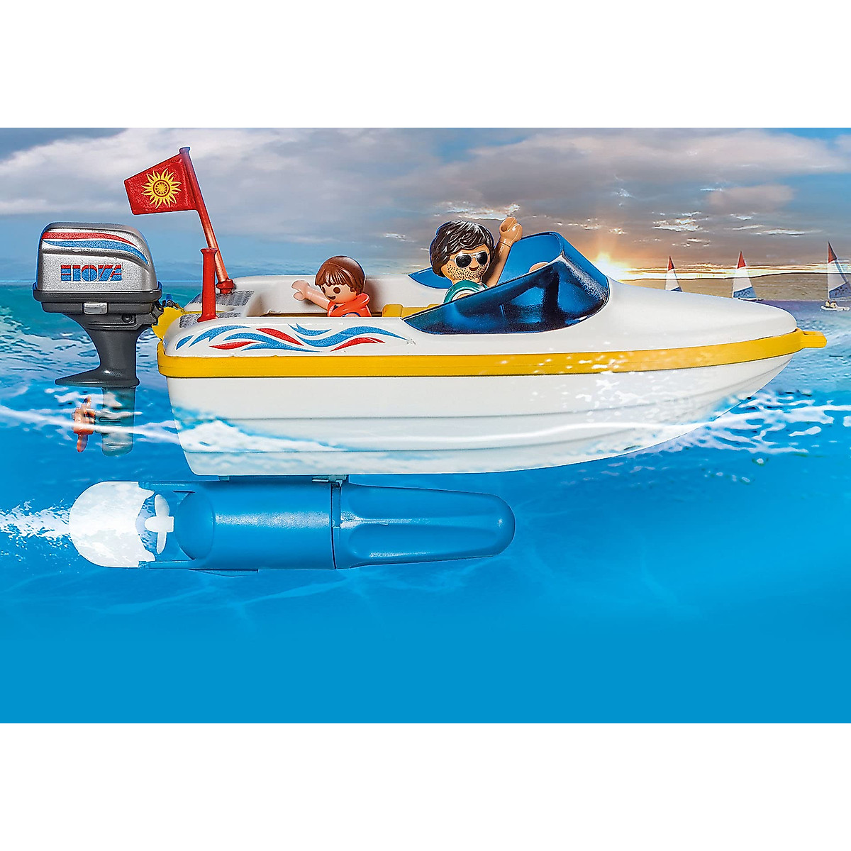 Playmobil Pick-Up with Speedboat