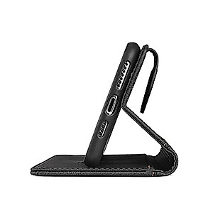 Fansipro Wallet Folio Case for Samsung GALAXY A40, Premium PU Leather Slim Fit Cover for Galaxy A40, 2 Card Slots, Easy Carry, Black