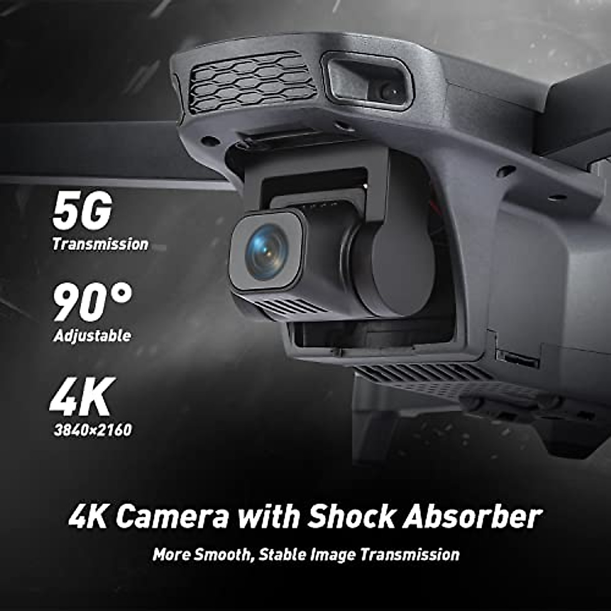Tucok 012S Drones with Camera for Adults 4K,60 Mins Long Flight Time,GPS 5G FPV Quadcopter for Beginners with Optical Flow Positioning,Auto Return Home,Follow Me,Waypoint Flight,Brushless Motor