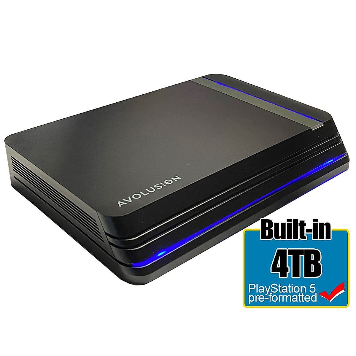 Avolusion HDDGEAR PRO X 4TB USB 3.0 External Gaming Hard Drive for PS5 Game Console - 2 Year Warranty (Renewed)