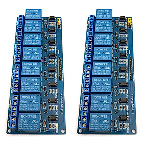 FainWan 2pcs 8 Channel DC 5V Relay Module with Optocoupler for UNO R3 MEGA 2560 1280 DSP ARM PIC AVR STM32 Rasp-Berry Pi