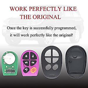 Key Fob Remote Replacement Fits for Toyota Sienna 2004 2005 2006 2007 2008 2009 2010 2011 2012 2013 2014 2015 2016 2017 GQ43VT20T Keyless Entry Remote Control 89742-AE050(Pack of 1)