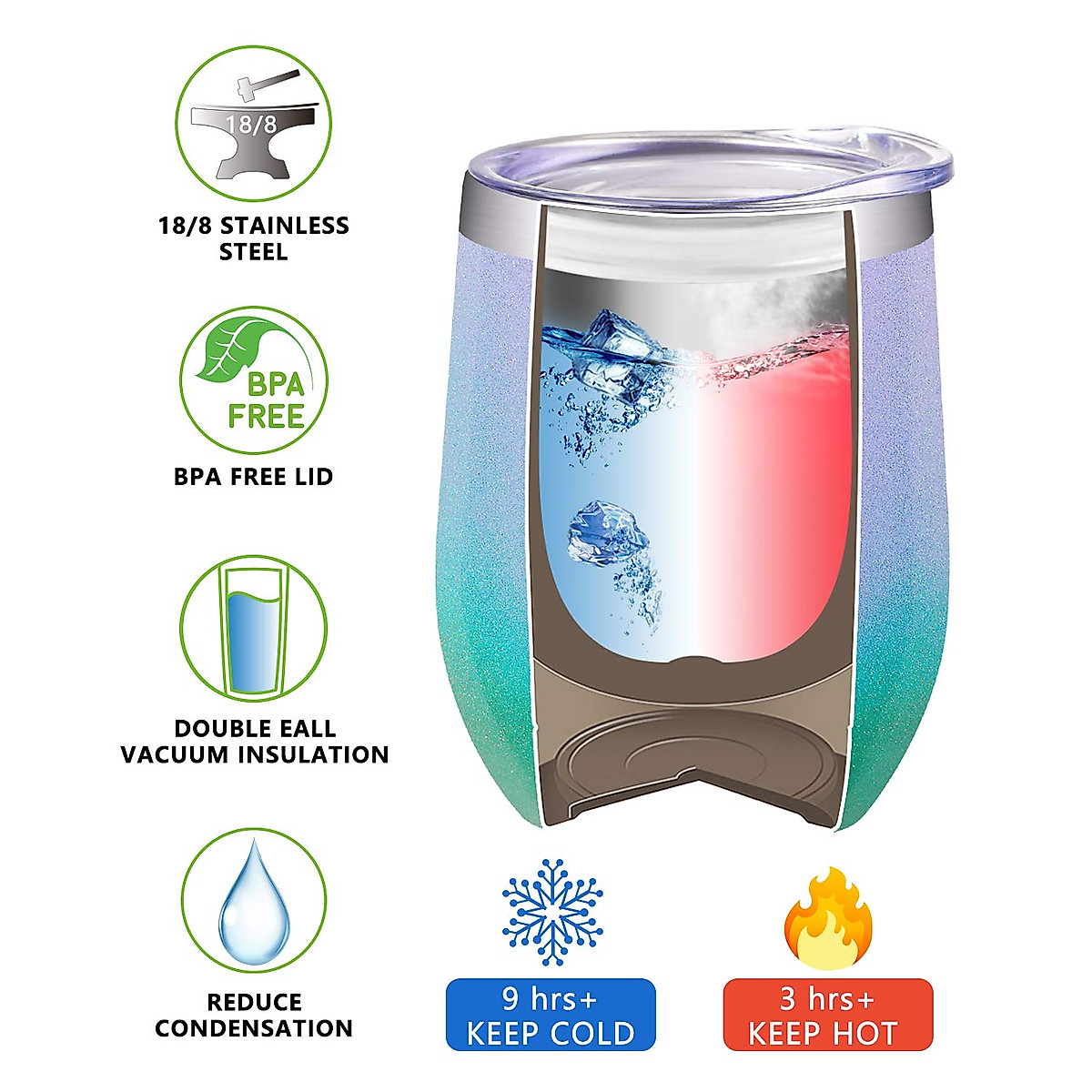 KOOLDRINK Boss Lady Tumbler-30th 45th 50th 75th Birthday Christmas Thank You Gifts for Women Boss Female Mom Stainless Steel Wine Tumbler with Lid and straw 12oz Multicolor