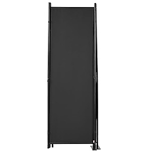 VEVOR Partition Screen, 5.6 ft Privacy Panels (4-Panel), Cloth Separator for Office, Bedroom, Dining, Study Areas, Standalone, Black