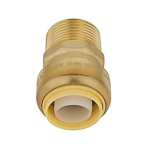 (Pack of 2) EFIELD 3/4 Inch x 3/4 Male Adapter Push to Connect Pex Copper, CPVC, 3/4 Inch, with a Disconnect Tool