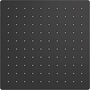 KOHLER 26149-BL Honesty 10 Inch Single-Function Rainfall Showerhead, Wall- or Ceiling-Mount Square Shower Head, 2.5 GPM, Matte Black