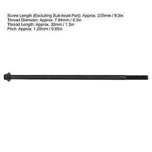 M8 235 Partially Threaded Screw Hex Flange Bolt Length Gasoline Generator Accessory Gasoline Generator Bracket Rotor Stator Screws Bolt