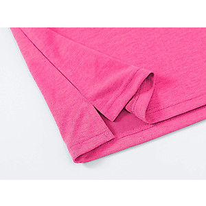 TBMPOY Women's UPF 50+ Golf Polo Shirts Sleeveless Zip Up Athletic Tank Tops Quick Dry Rose XL