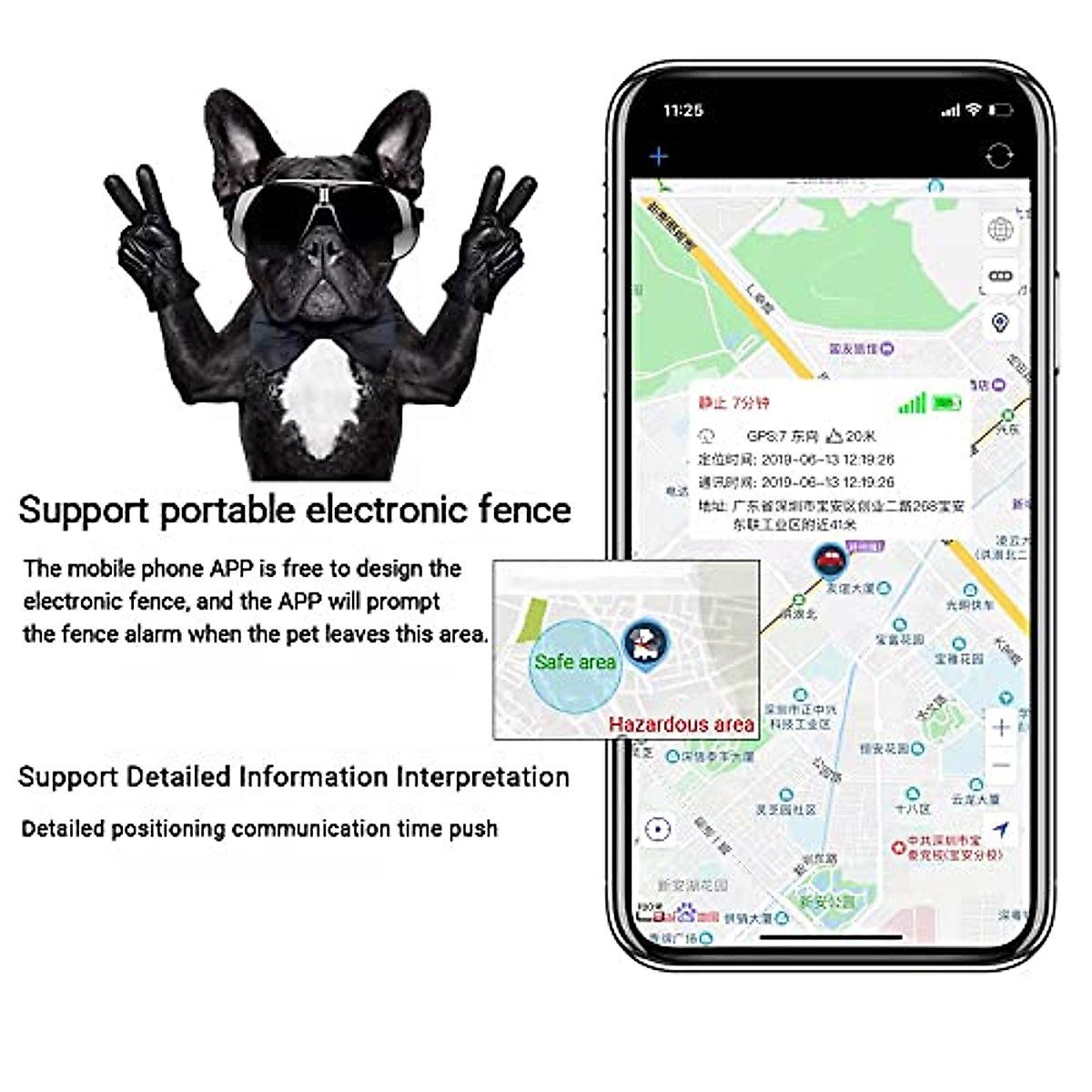 STWAZN Real Time GPS Tracker 4G, Dog/Cat Locator Activity Monitor, 90 Day Ultra Long Track View, Fence Alarm, Lightweight Waterproof Pet Detector，Android/Apple iOS Compatible (Cat)