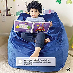 Delta Children Cozee Cube Chair, Kid Size (For Kids Up To 10 Years Old), Alloy