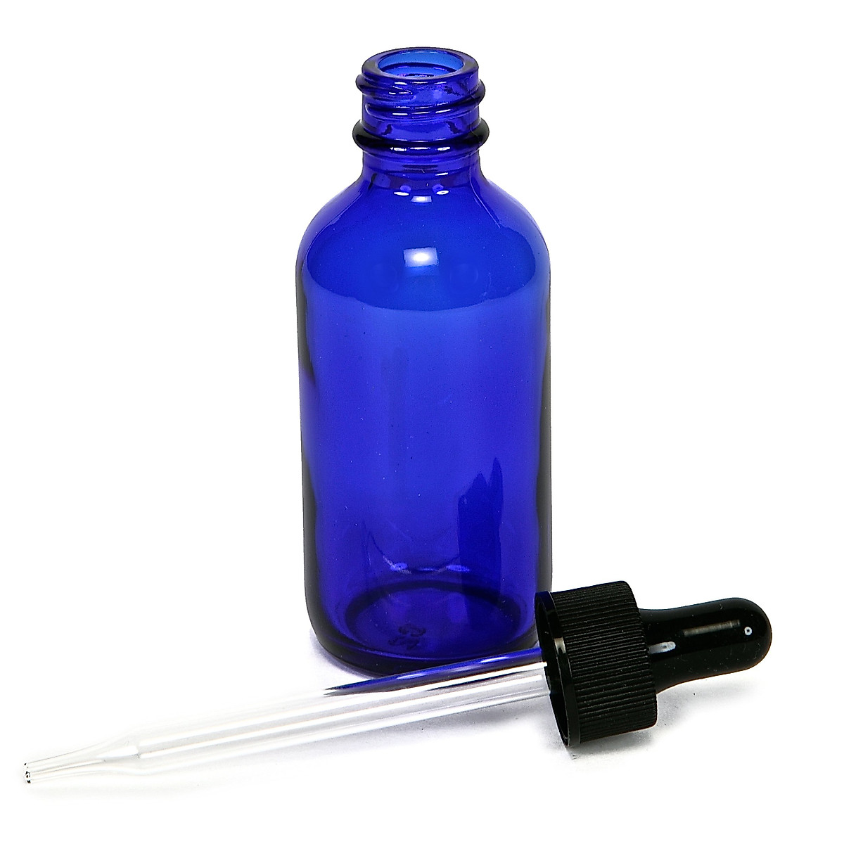 Vivaplex, Cobalt Blue, 2 oz Glass Bottles, with Glass Eye Droppers - 2 pack