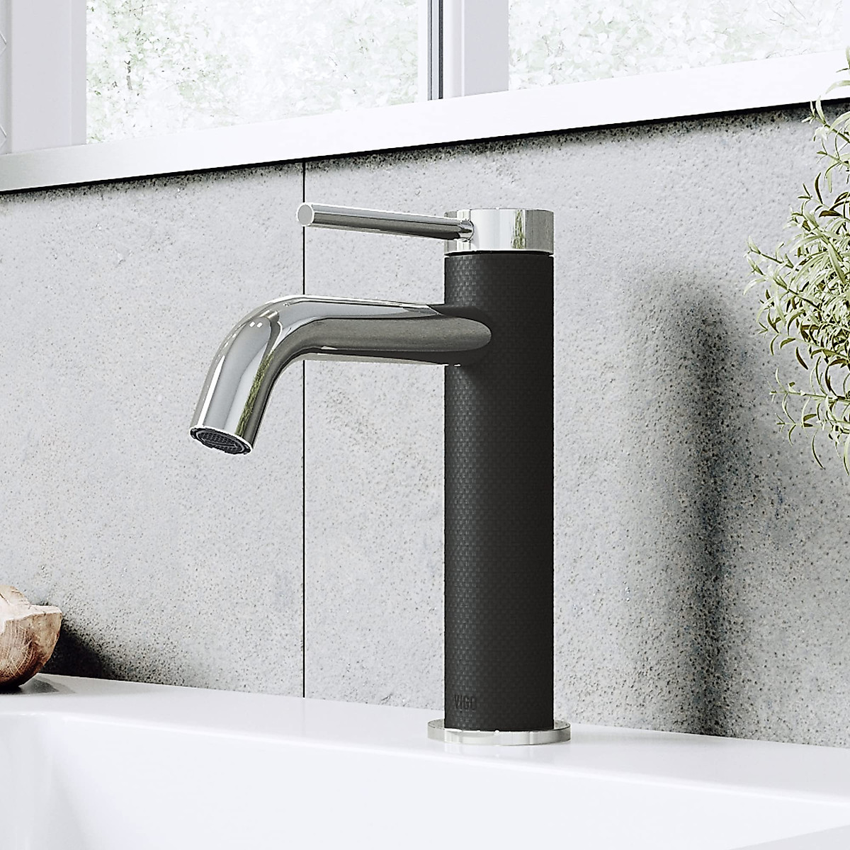 VIGO Madison 8'' H Single Handle Single-Hole Bathroom Faucet in Chrome-VG01044CH